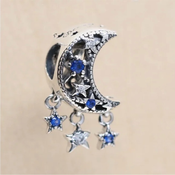 Pandora | Jewelry | Pandora Star And Crescent Moon Charm | Poshmark
